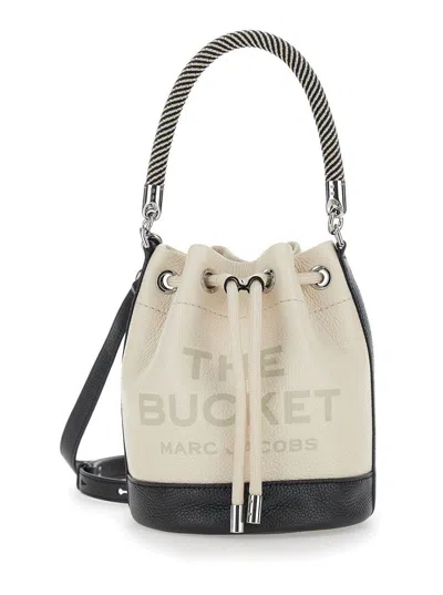 Marc Jacobs The Colorblock Leather Bucket Bag In White | ModeSens