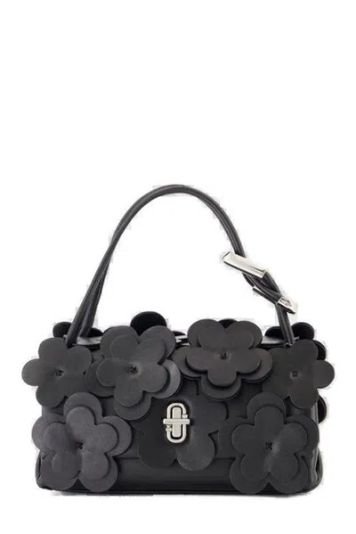 Marc Jacobs The Daisy Applique Mini Dual Bag In Black | ModeSens