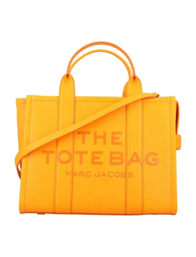 Marc Jacobs The Leather Medium Tote Bag In Yellow | ModeSens