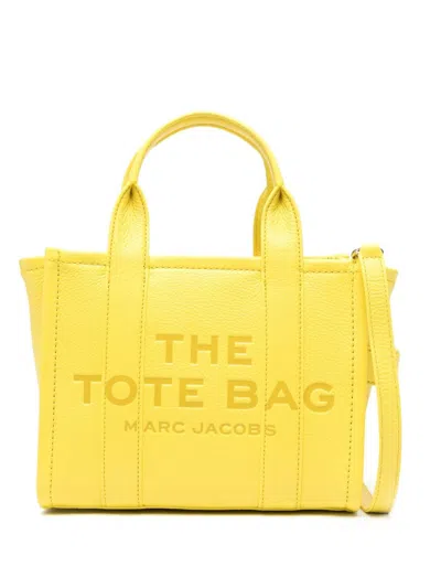 Marc Jacobs The Leather Small Tote Bag In 790 Smiley Yellow | ModeSens
