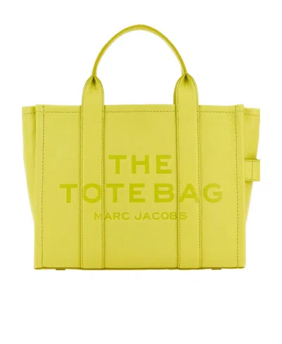 Marc Jacobs The Medium Leather Tote Bag In Yellow | ModeSens