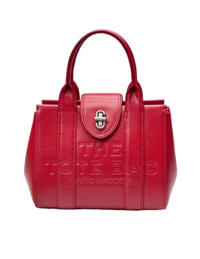 Marc Jacobs The Mini Tote In Red Leather | ModeSens