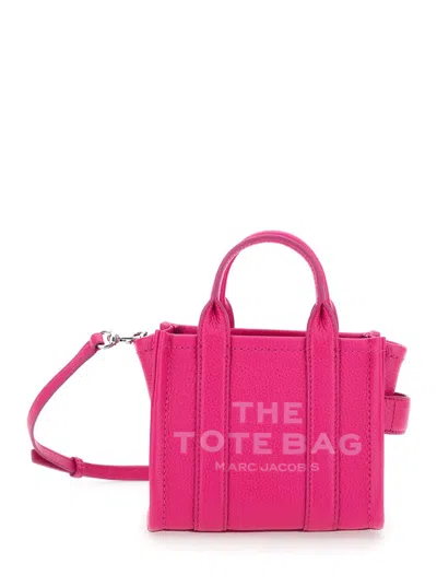 Marc Jacobs The Mini Tote Leather In Pink | ModeSens