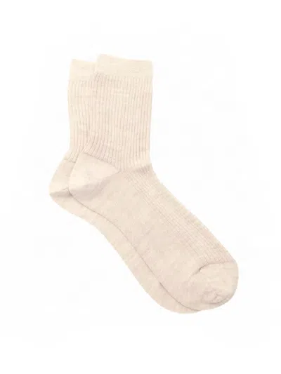 Maria La Rosa One Ribbed Socks In White | ModeSens