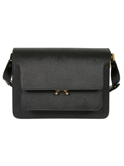 Marni Mini Trunk Shoulder Bag In Zn99n Black | ModeSens