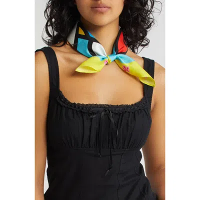 Marshall Columbia X Sanrio Hello Kitty® Silk Scarf In Blue Multi | ModeSens