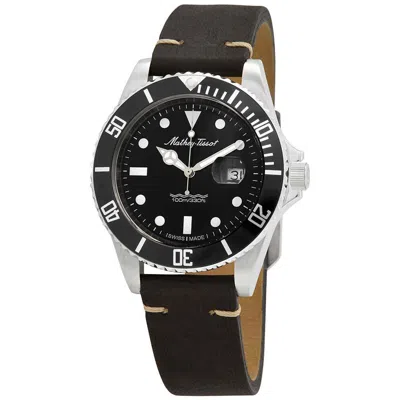 Mathey-tissot Mathey Vintage Quartz Black Dial Mens Watch H9010aln ...