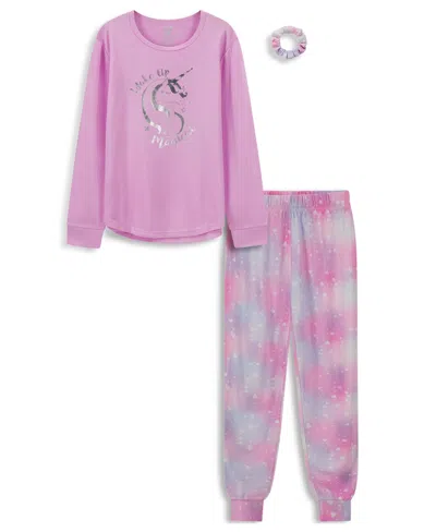 Max & Olivia Kids' Max And Olivia Girls Unicorn 3pc Jogger Pant Pajama ...