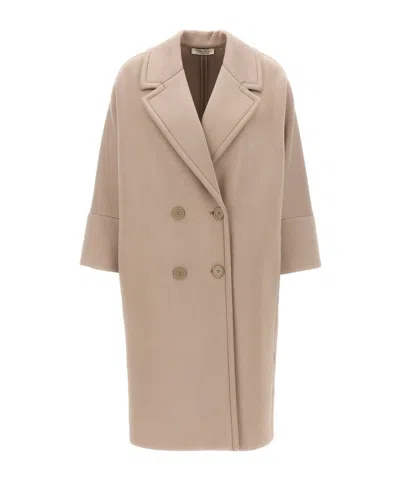 Max Mara Emma Scuba Coat In Nude | ModeSens