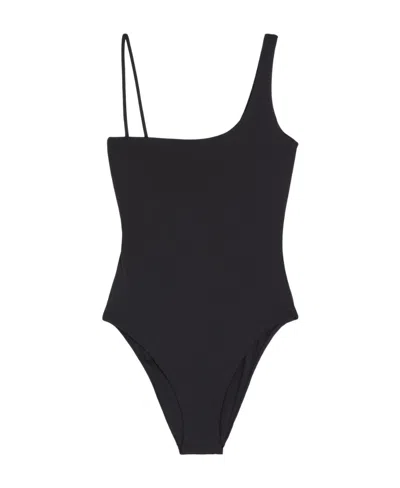 Max Mara One-shoulder One-piece Swimsuit In Black | ModeSens