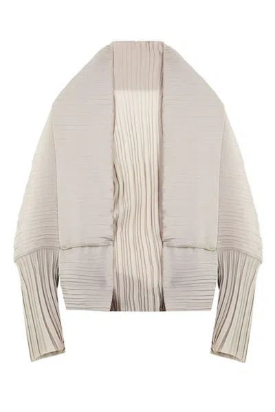 Max Mara Floc Pleated Shrug In Navy | ModeSens