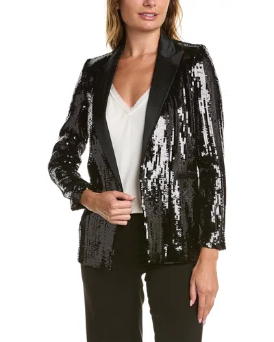 Max Mara Essenza Sequin Blazer In Black | ModeSens