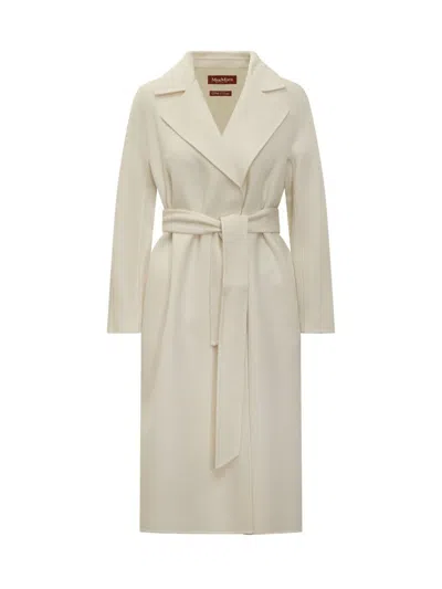 Max Mara Studio Studio Coat In Wool In Neutral | ModeSens