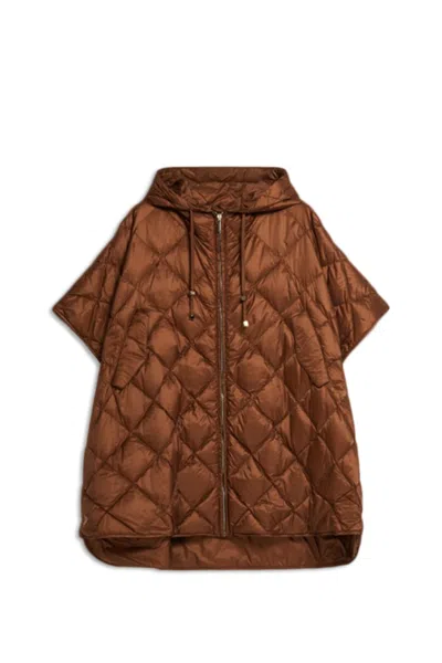Max Mara The Cube Albi Poncho In Brown | ModeSens