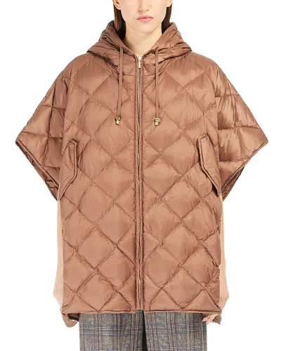 Max Mara The Cube Treman Cape Coat In Brown | ModeSens