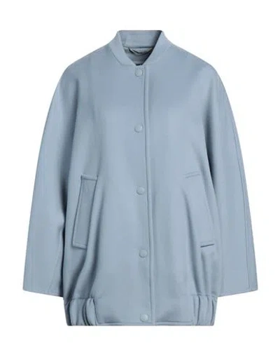 Max Mara Estonia Oversized Wool Bomber Jacket In Blue | ModeSens