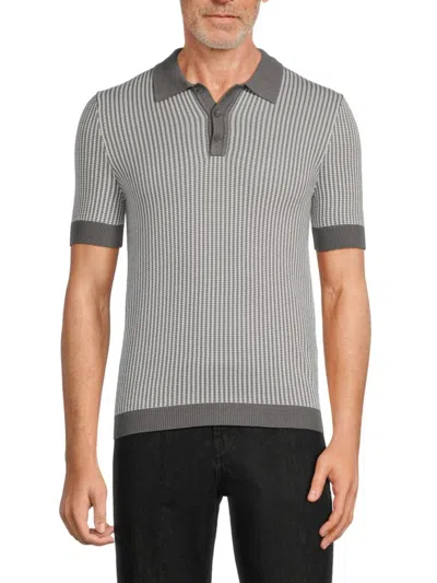 Max 'n Chester Men's Pattern Polo In Grey | ModeSens