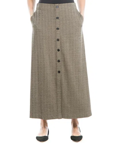 Max Studio Double Knit Button Front Maxi Skirt In Black | ModeSens