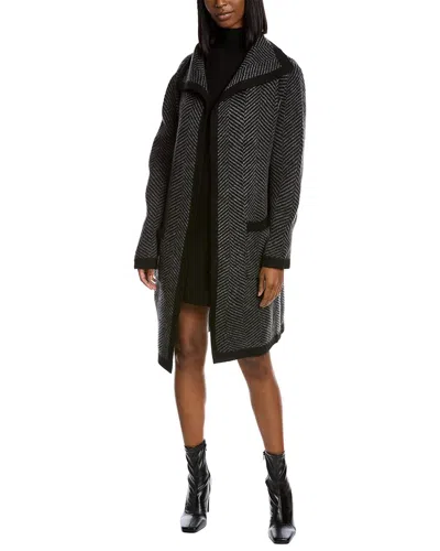 Max Studio Long Coat In Black | ModeSens