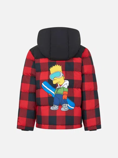 Mc2 Saint Barth Kids' Boy Hooded Down Padded Jacket With Bart Simpson ...