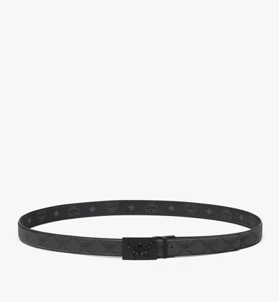 Mcm Himmel Brass Plate Reversible Monogram Belt In Dark Grey | ModeSens