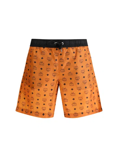 Mcm Logos Swimshorts In Multicolour | ModeSens