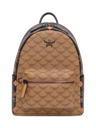 Mcm Monogram Backpack In Cognac | ModeSens