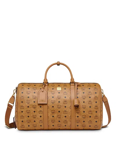 Mcm Ottomar Weekender Bag In Visetos In Cognac | ModeSens