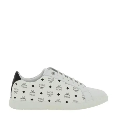 Mcm Terrain Monogram-print Sneakers In White | ModeSens