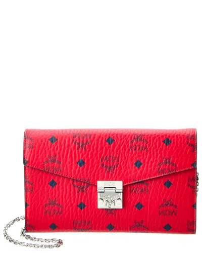 Mcm Tracy Wallet In Visetos In Red | ModeSens