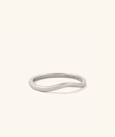 Mejuri Nesting Band Platinum In Yellow | ModeSens