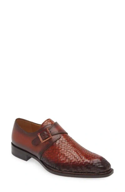 Mezlan Temi Single Monk Strap Shoe In Cognac | ModeSens
