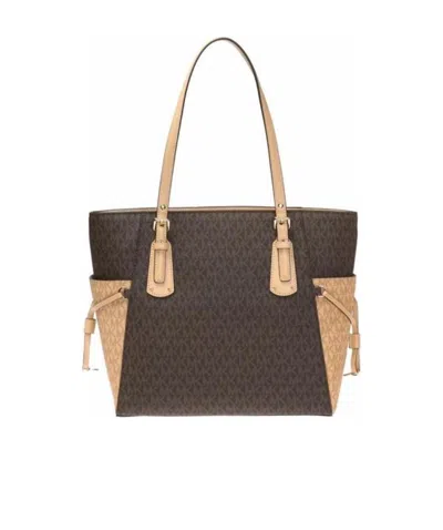 Michael Michael Kors Voyager Tote Bag In Brown Modesens