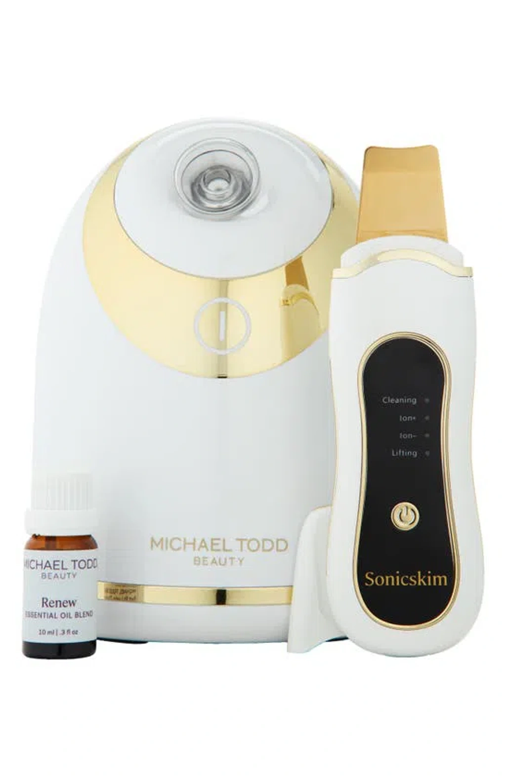 Michael Todd Beauty Sonic Skim 24k Gold + Hydrasteamer Set (limited ...