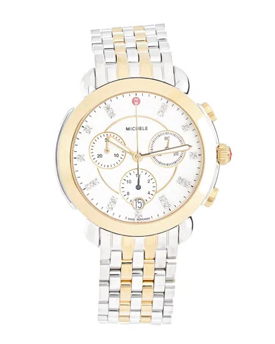 Michele Women's Sidney Diamond Watch In Gold | ModeSens