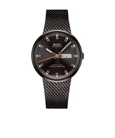 Mido Logo Watch In Black | ModeSens