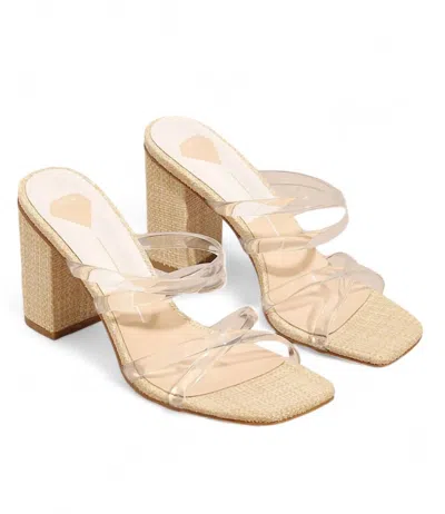Miim Amanda Clear Strap Heel In Natural In White | ModeSens