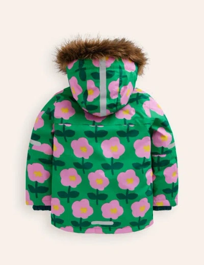 Mini Boden Kids' All-weather Waterproof Coat Highland Green Cut Out ...