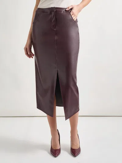 Misook Vegan Leather Pencil Skirt In Multi | ModeSens