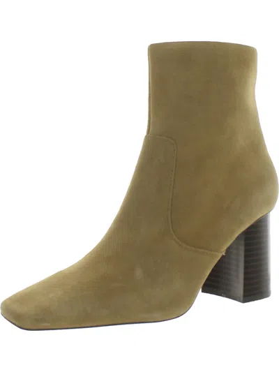 Mng Womens Leather Ankle Boots In Green | ModeSens