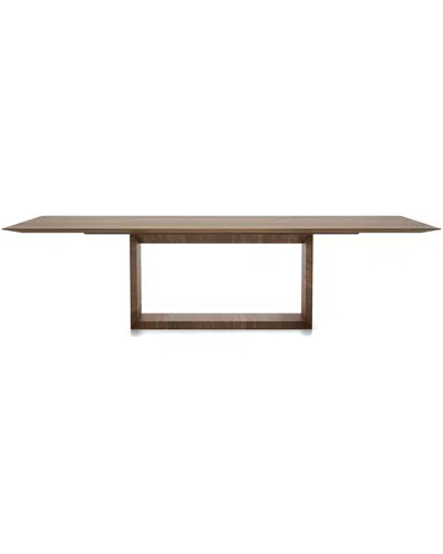 Modloft Greenwich 106in Walnut Dining Table In Brown | ModeSens