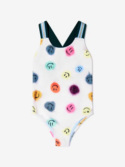 Molo Girls Smiley Face Neve Swimsuit In Multicoloured | ModeSens