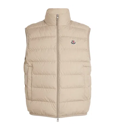 Moncler Contrin Gilet In Beige | ModeSens