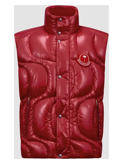 Moncler Genius Men's X Palm Angels Gwenyth Vest In Mediumred | ModeSens