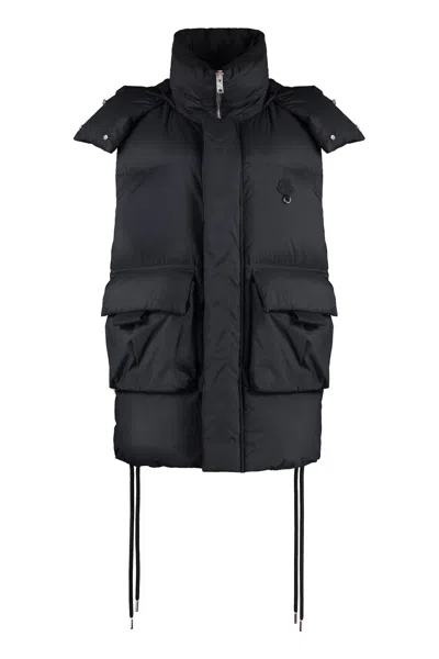 Moncler Genius Mini Hooded Bodywarmer In Black | ModeSens