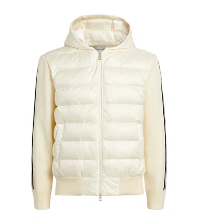 Moncler Hooded Slim Puffer Jacket In White | ModeSens