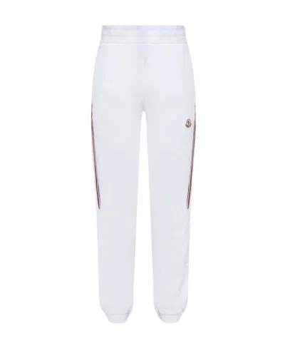 Moncler Tricolour-side Stripe Track Pants In White | ModeSens