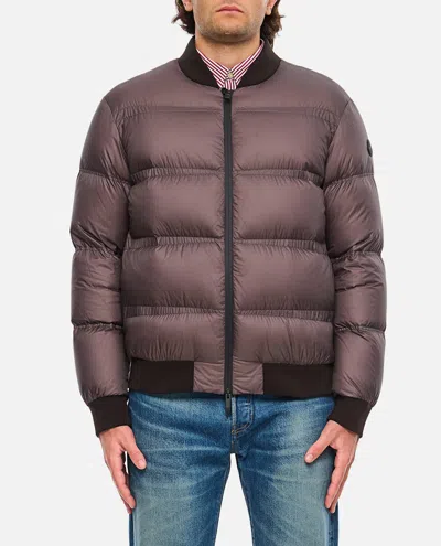 Moncler Vioz Bomber In Brown | ModeSens
