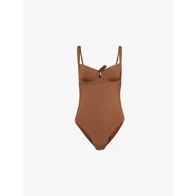 Monday Swimwear Womens Coco Clovelly Sweetheart-neck Stretch-recycled ...