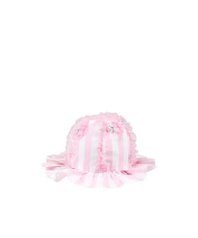 Monnalisa Rose Pattern Hat In Pink | ModeSens
